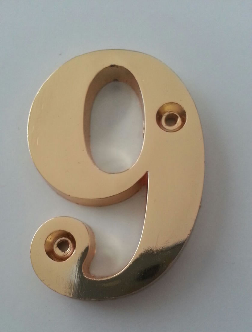 Metal Kapı Numarası Sarı - Kapı Numarası | Metal Daire Numarası